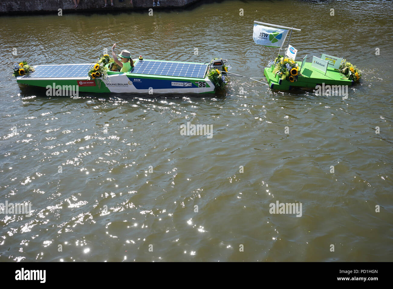 Netherlands,Delft-5 August 2018:Westland Boat Parade (Varend Corso ...
