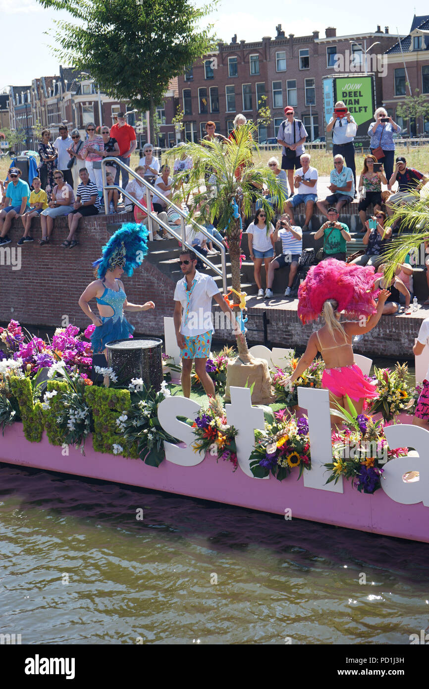 Netherlands,Delft-5 August 2018:Westland Boat Parade (Varend Corso ...