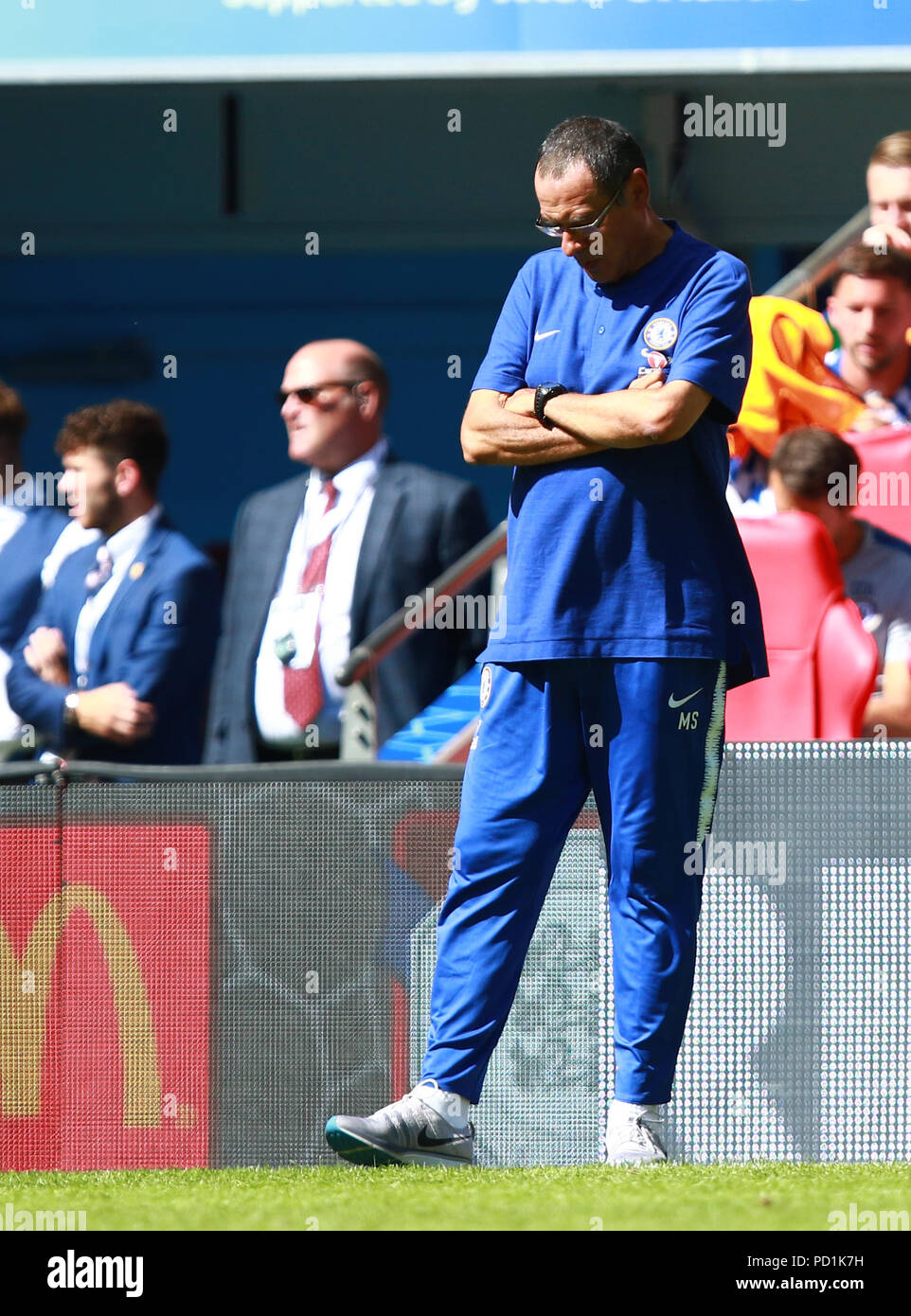 London, UK. 5th August 2018. The FA Community Shield between Chelsea FC ...