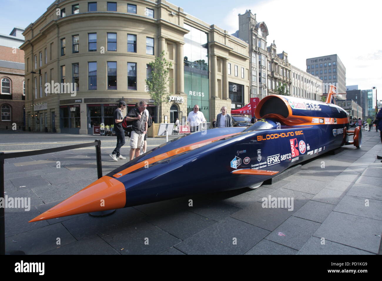 Bloodhound SSC supersonic car. Newcastle upon Tyne, UK. 4th August ...