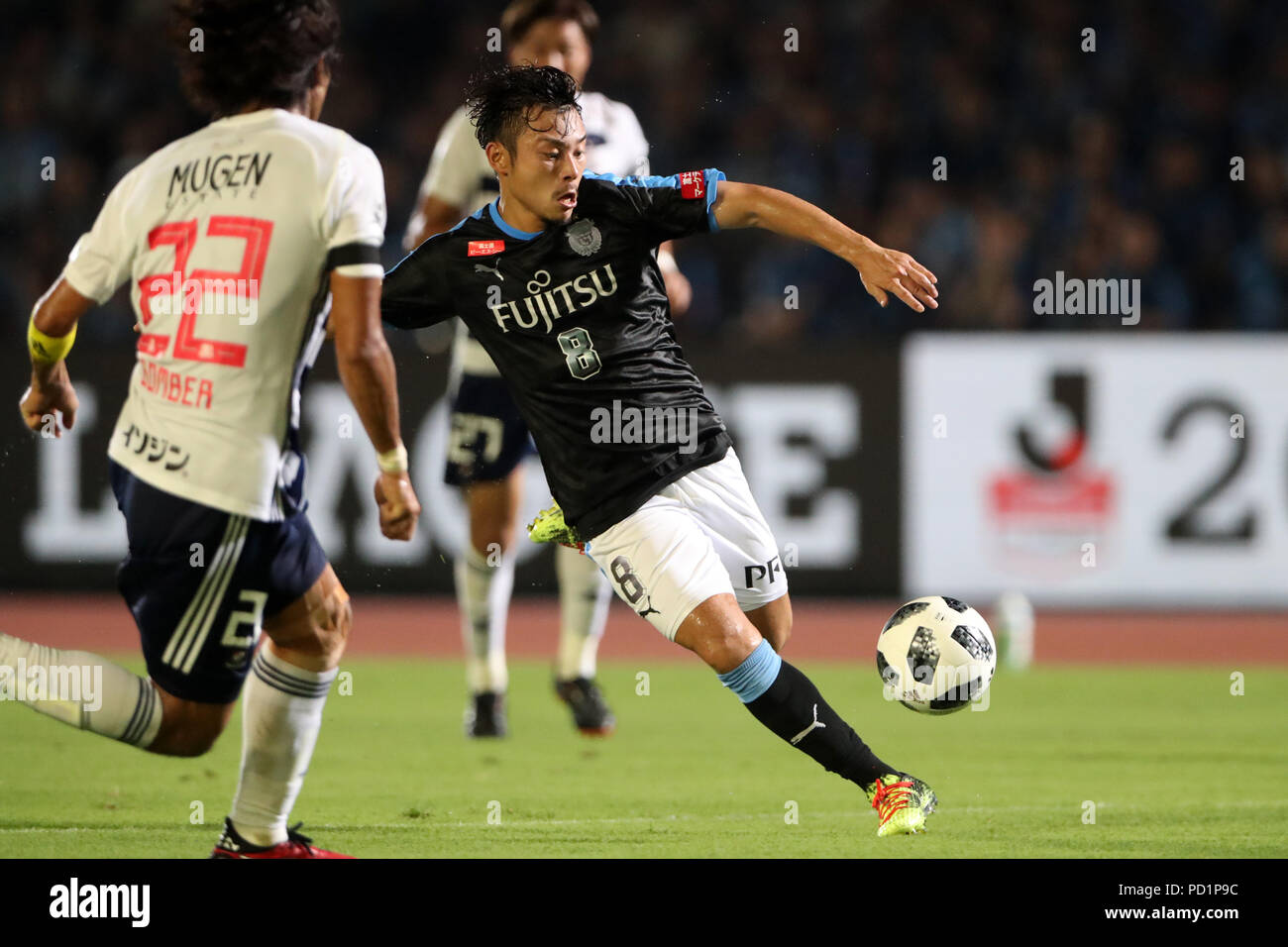 Kanagawa, Japan. 5th Aug, 2018. Hiroyuki Abe (Frontale) Football/Soccer ...