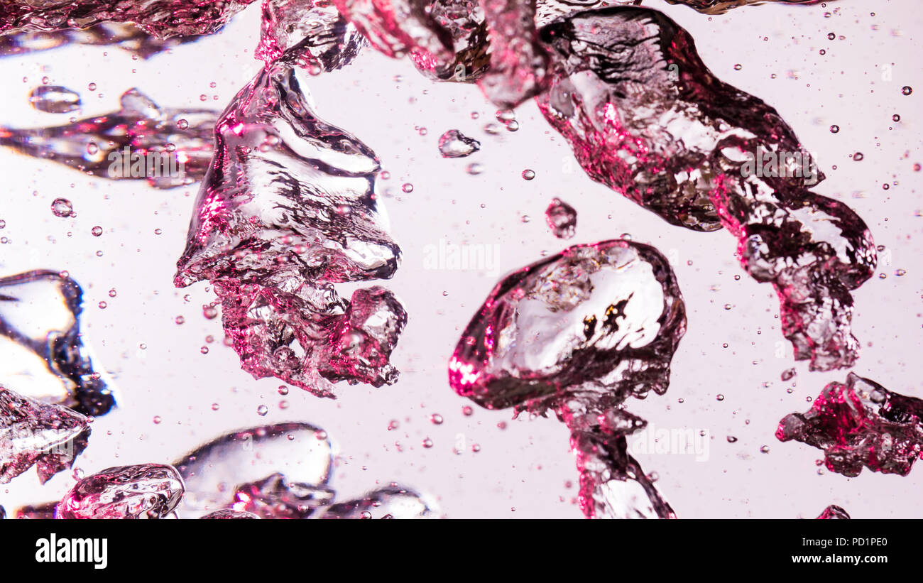 Abstract photo of water boiling close up Stock Photo - Alamy