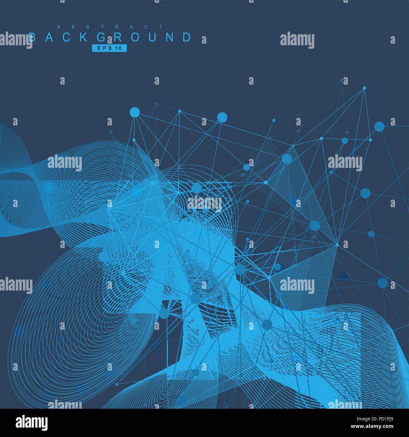 Big Data Visualization Background. Modern futuristic virtual abstract ...