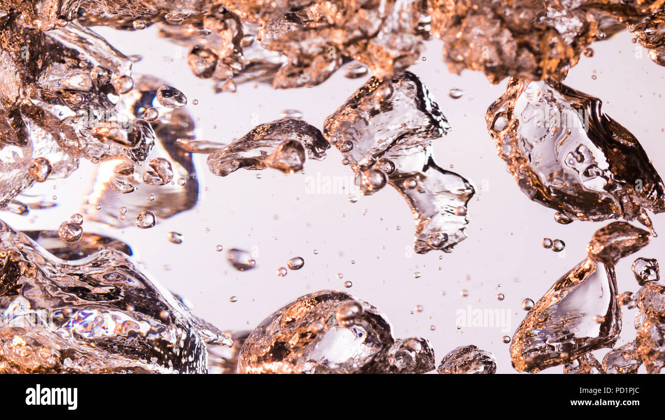 Abstract photo of water boiling close up Stock Photo - Alamy
