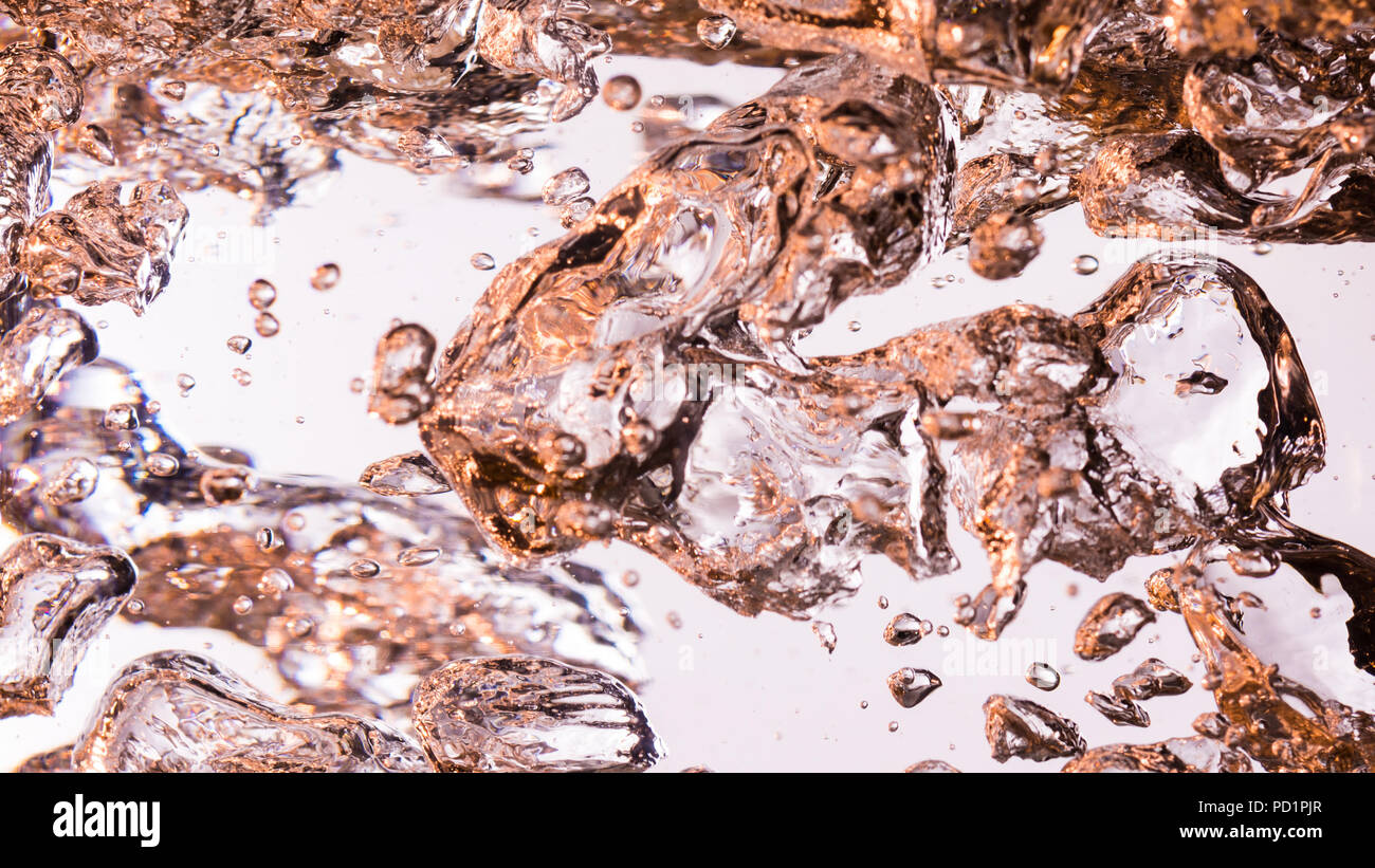 Abstract photo of water boiling close up Stock Photo - Alamy