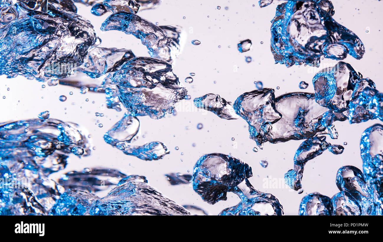 Abstract photo of water boiling close up Stock Photo - Alamy