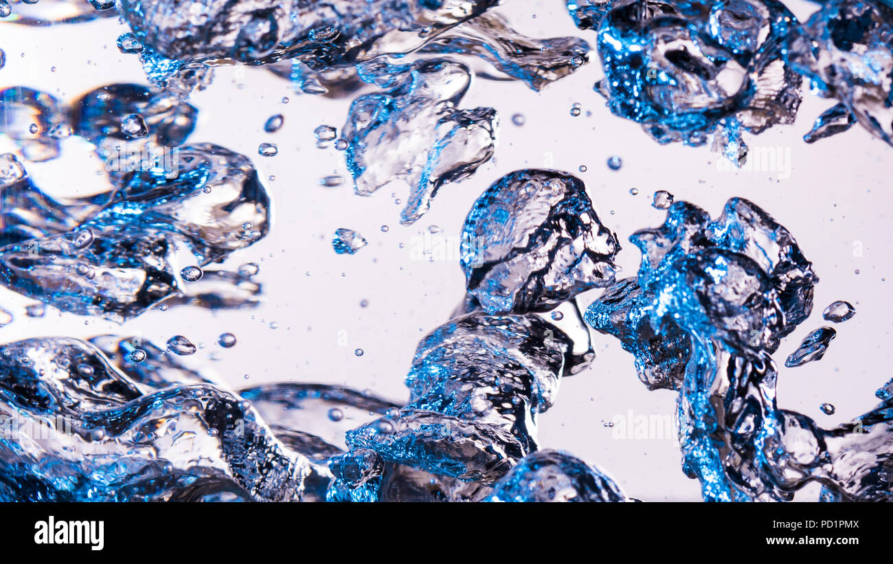 Abstract photo of water boiling close up Stock Photo - Alamy