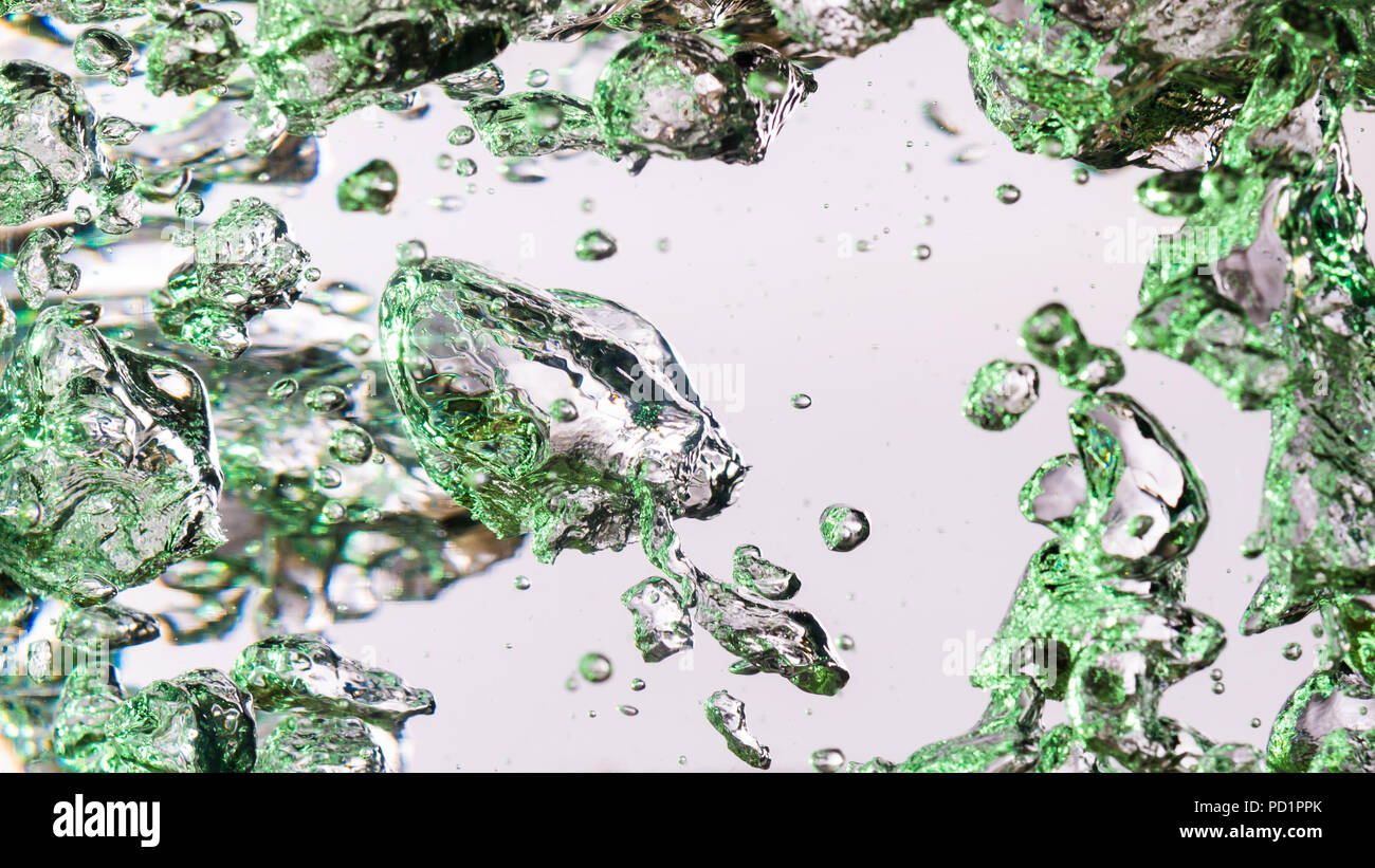 Abstract photo of water boiling close up Stock Photo - Alamy