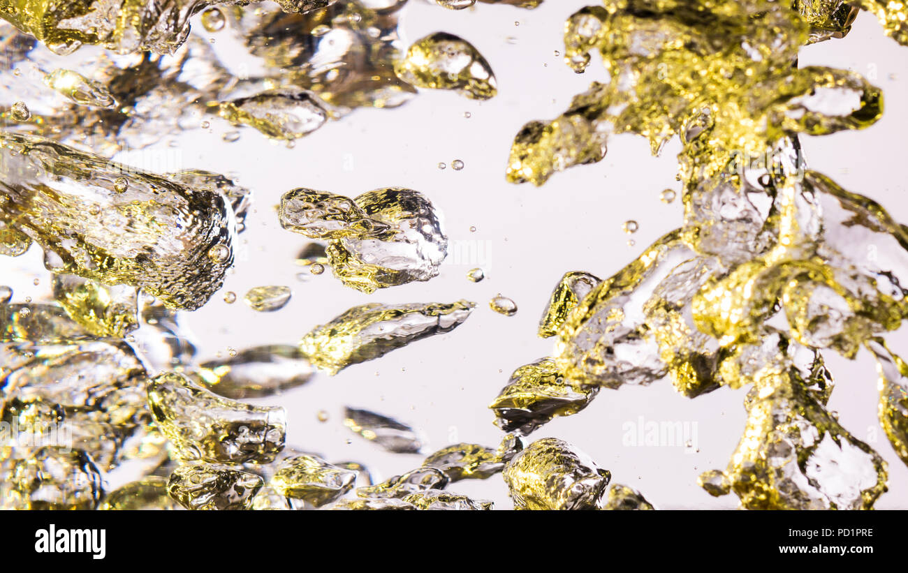 Close up boiling water yellow hi-res stock photography and images - Alamy