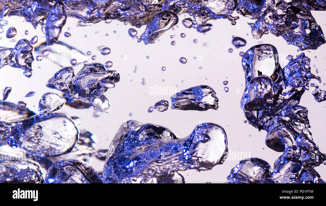 Abstract photo of water boiling close up Stock Photo - Alamy