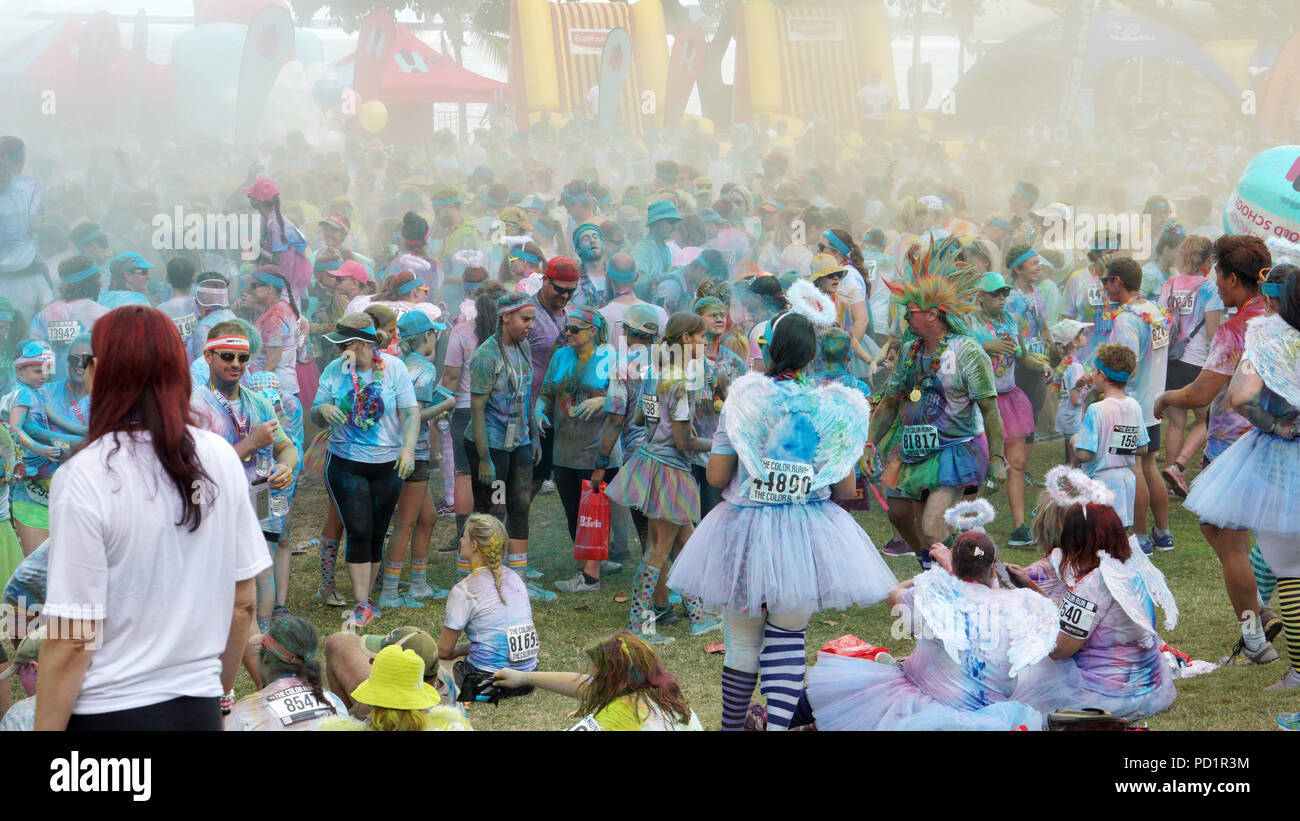 The Colour Run, also known as the Happiest 5k on the Planet Stock Photo ...