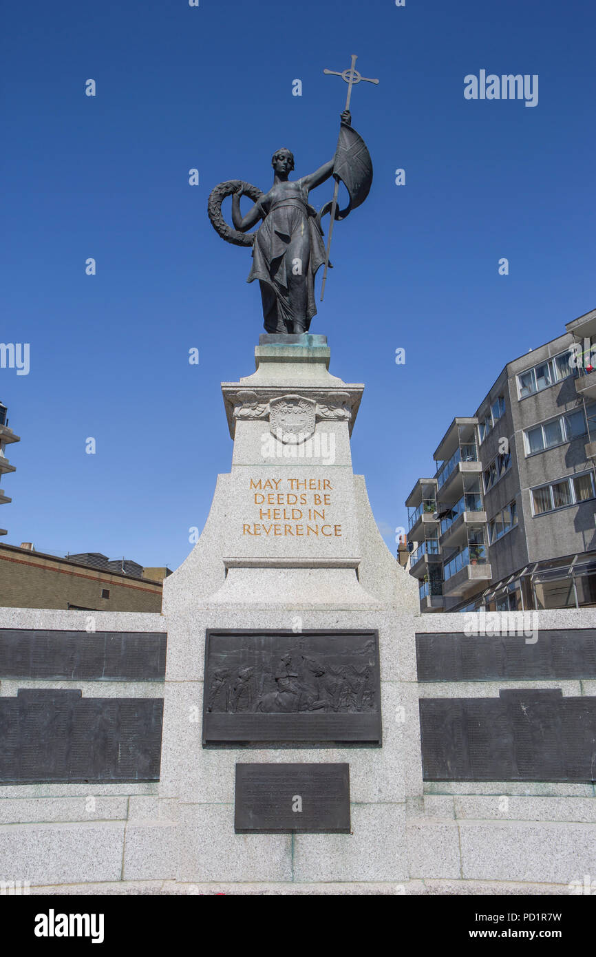 Folkestone War Memorial, Remembrance road Stock Photo - Alamy