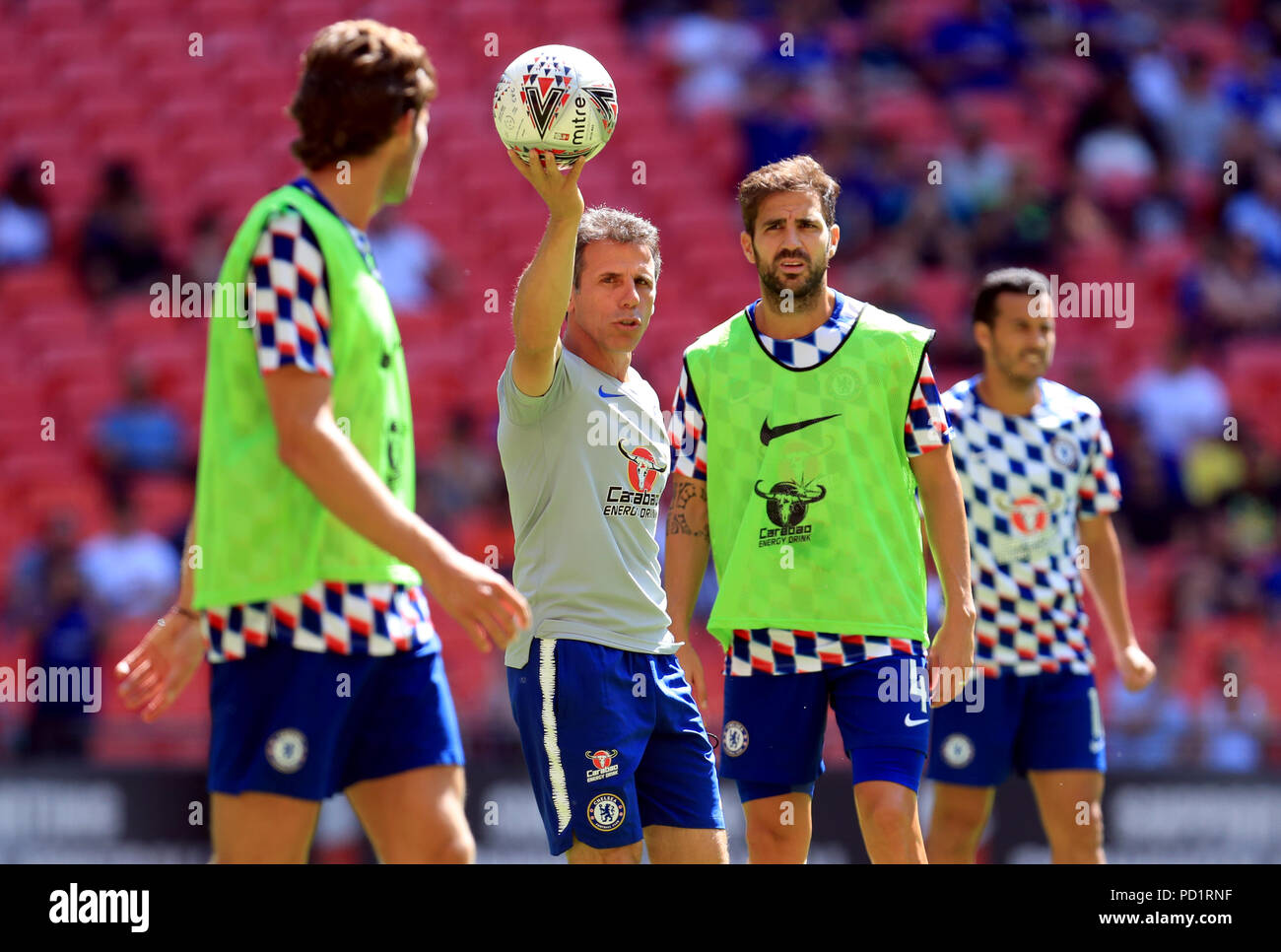 Chelsea assistant manager Gianfranco Zola during the Community Shield ...