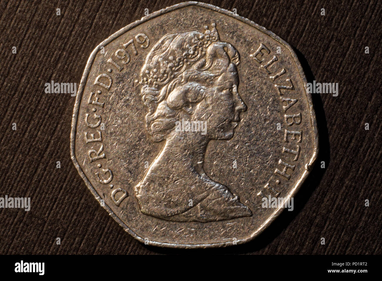 50 pence coin close up hi-res stock photography and images - Alamy
