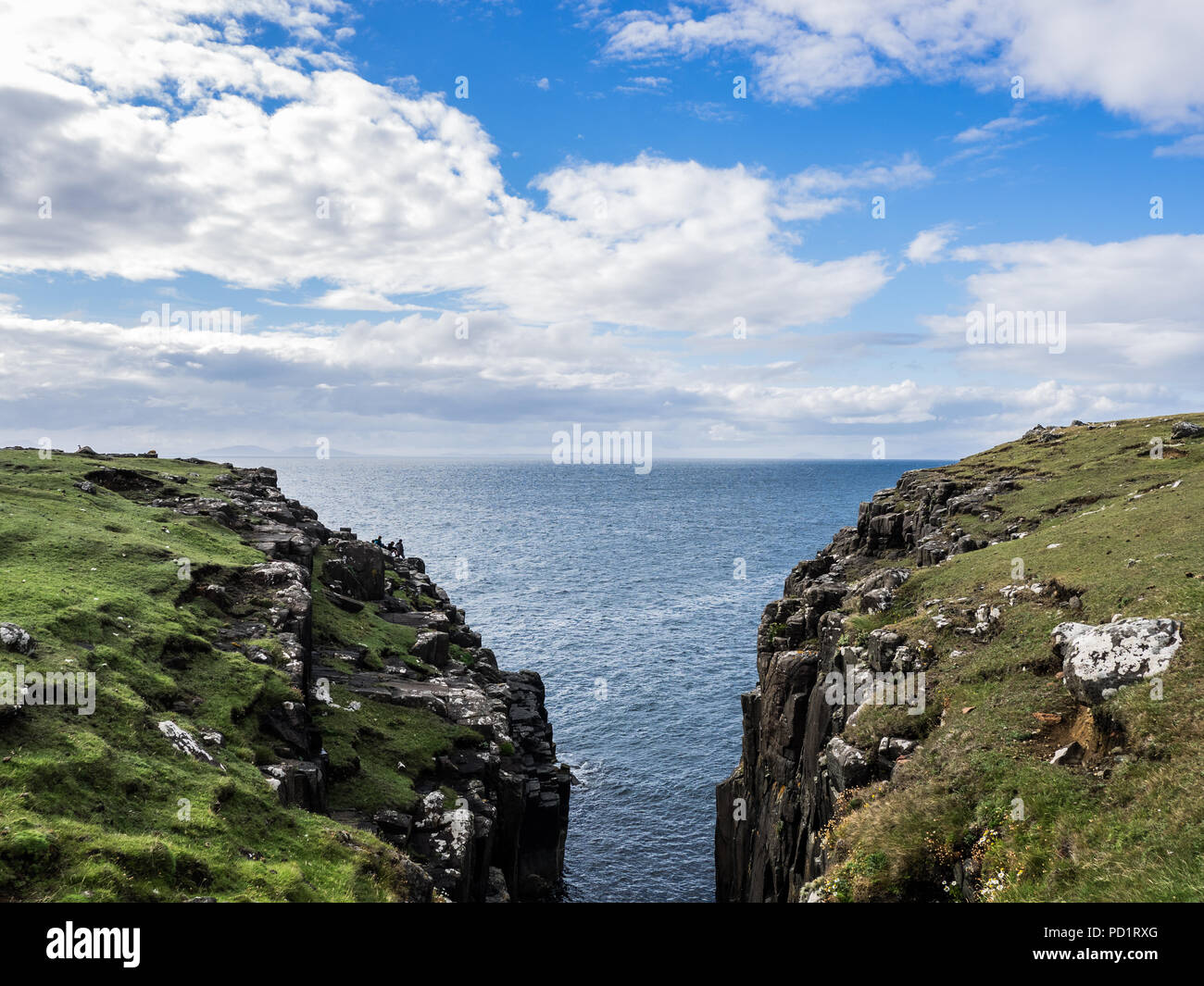 Two Slopes separated by a large gap Stock Photo - Alamy