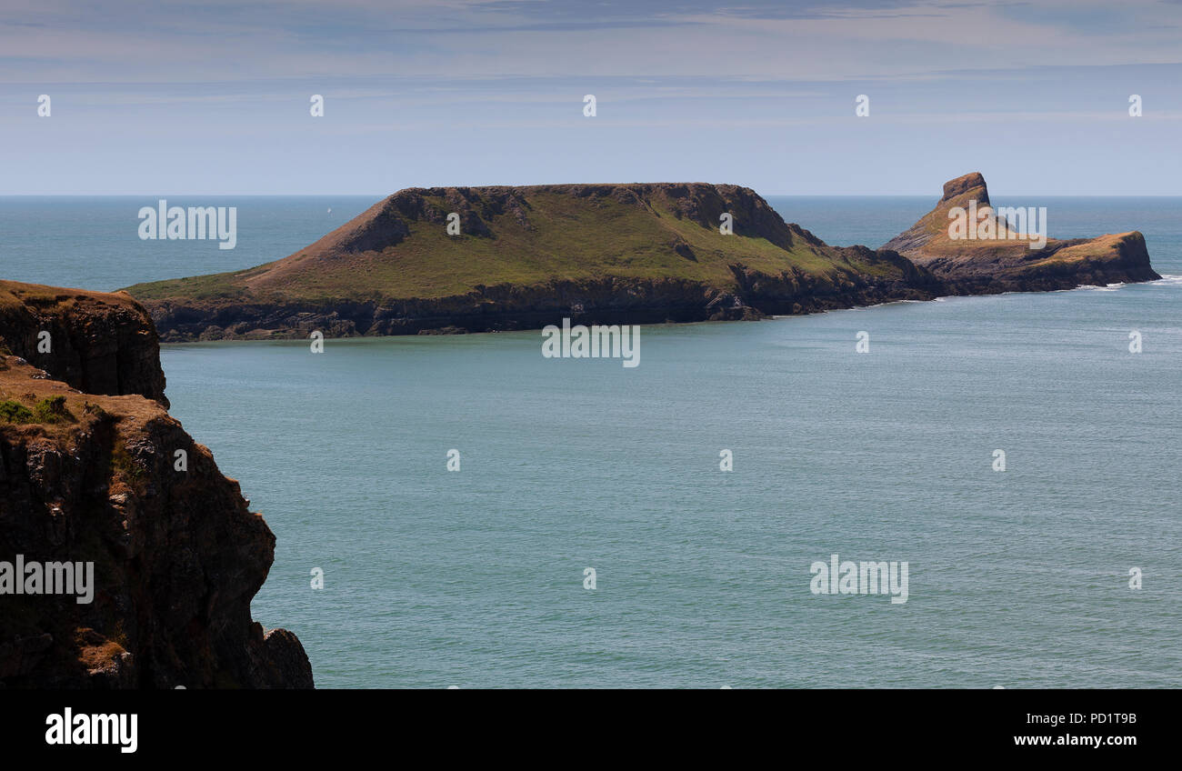 Worms Head on the Gower peninsula Stock Photo - Alamy