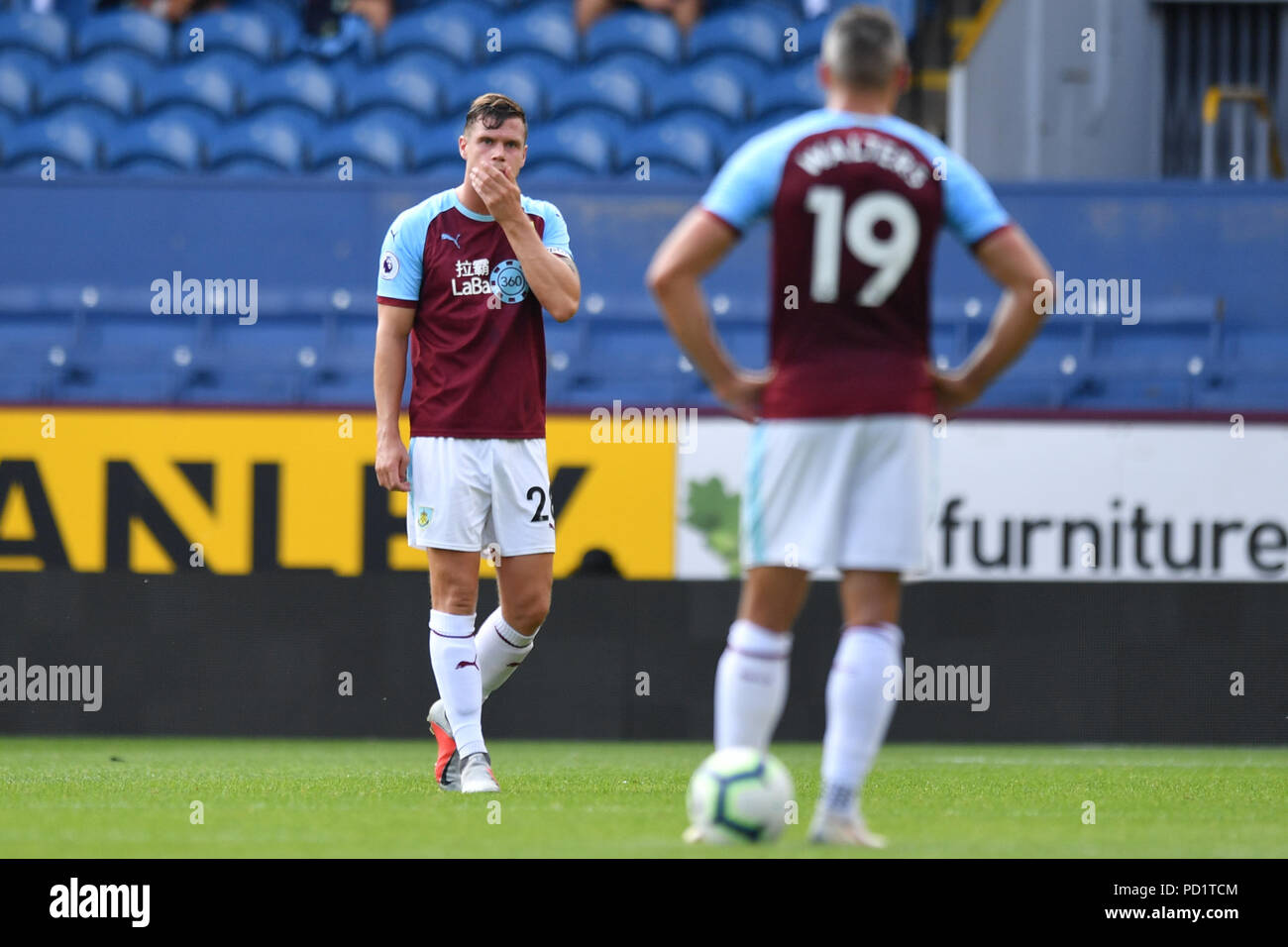 Burnleys kevin long reacts hi-res stock photography and images - Alamy