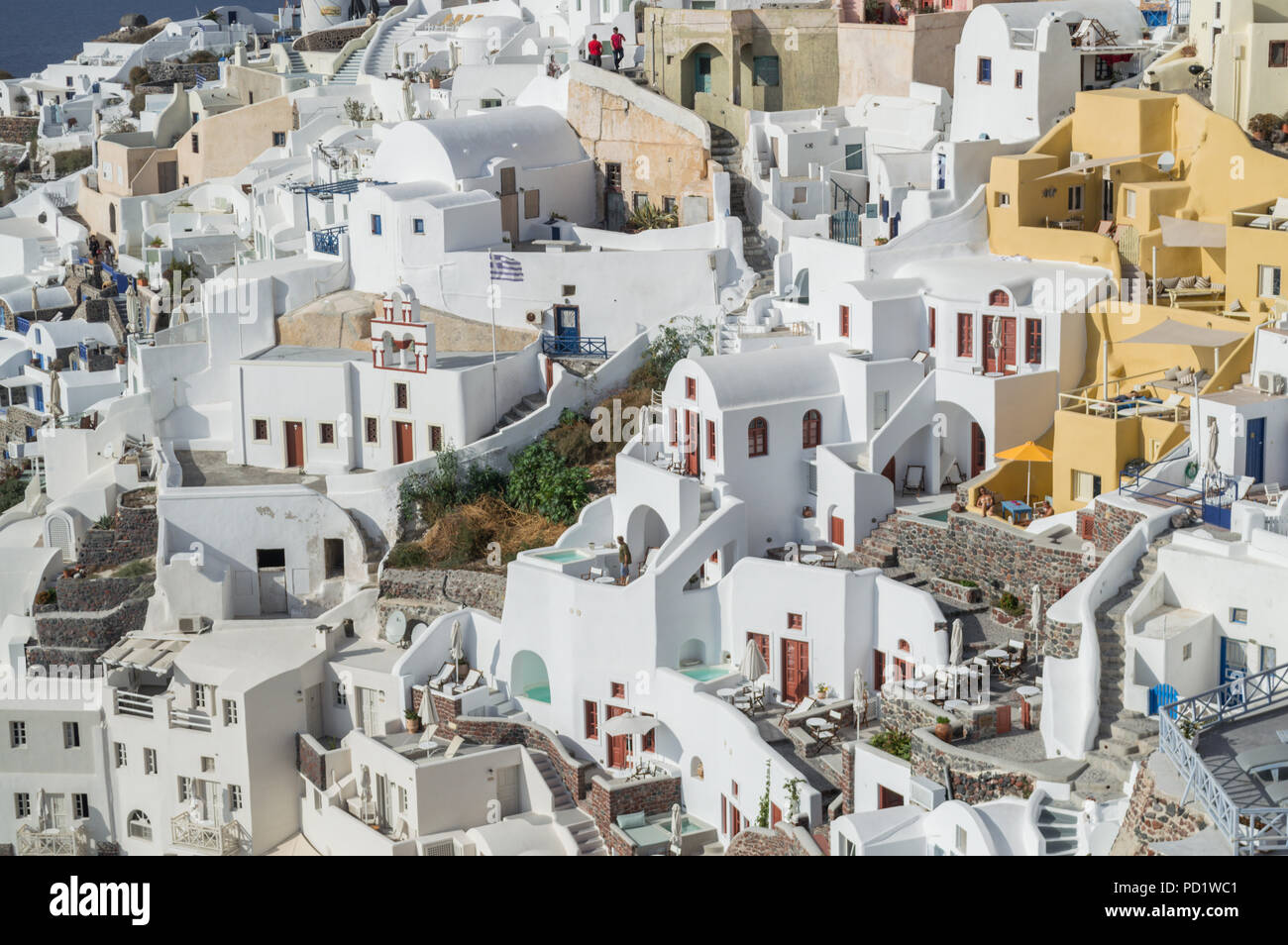 Whitewashed Houses in Oia, Santorini, Cyclades, Greece Stock Photo - Alamy
