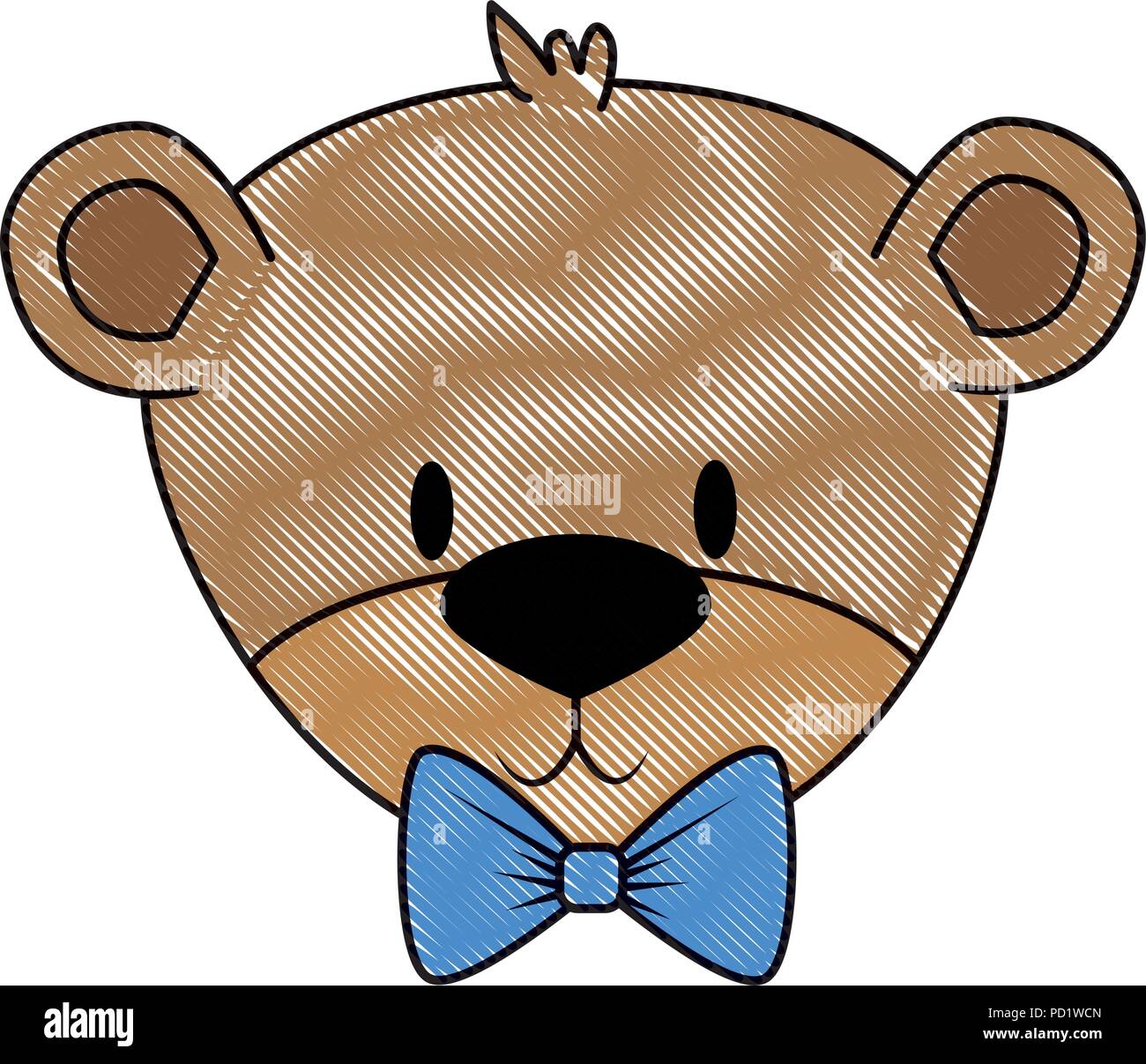 cute and adorable bear teddy character Stock Vector Image & Art - Alamy