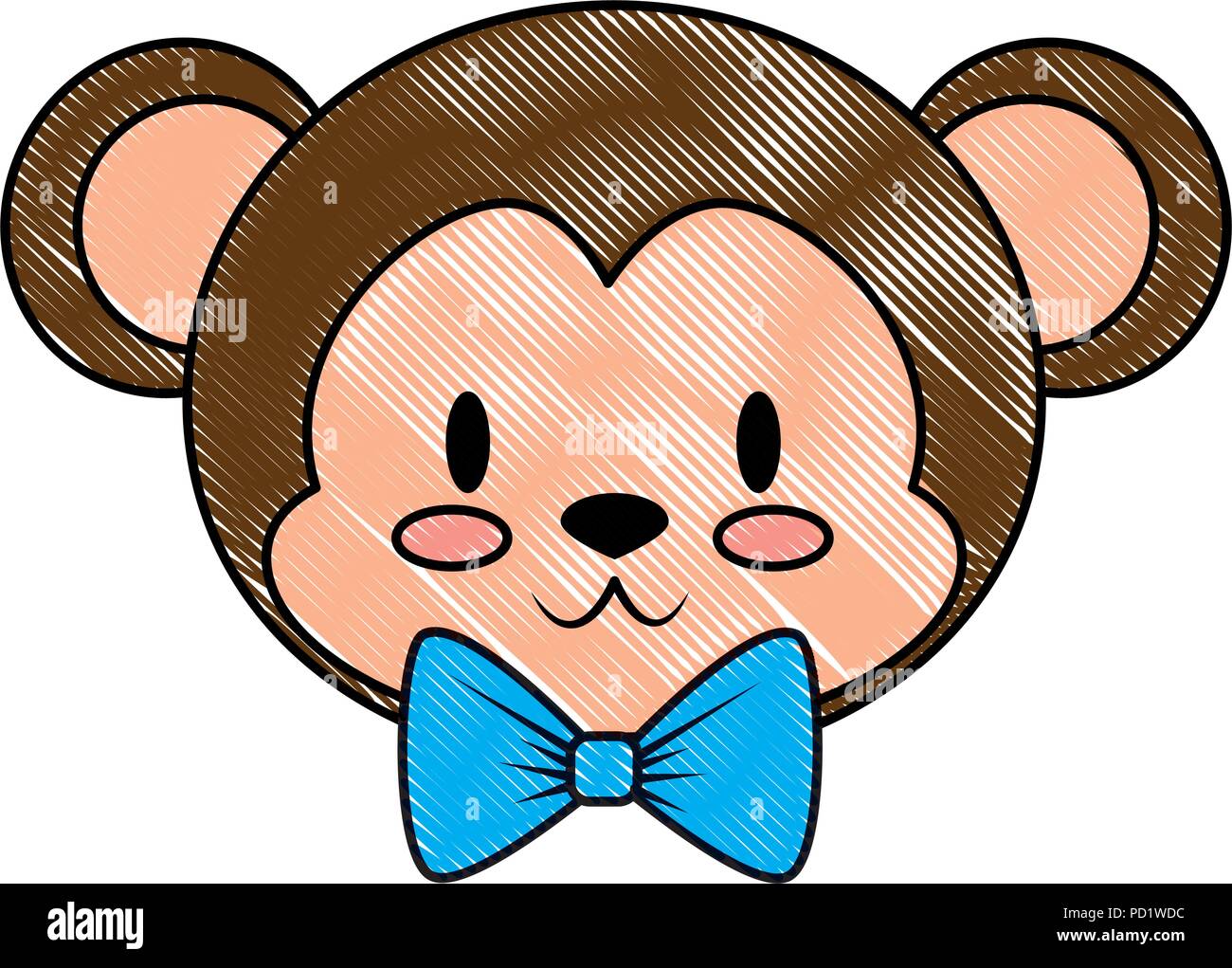 cute and adorable monkey character Stock Vector Image & Art - Alamy