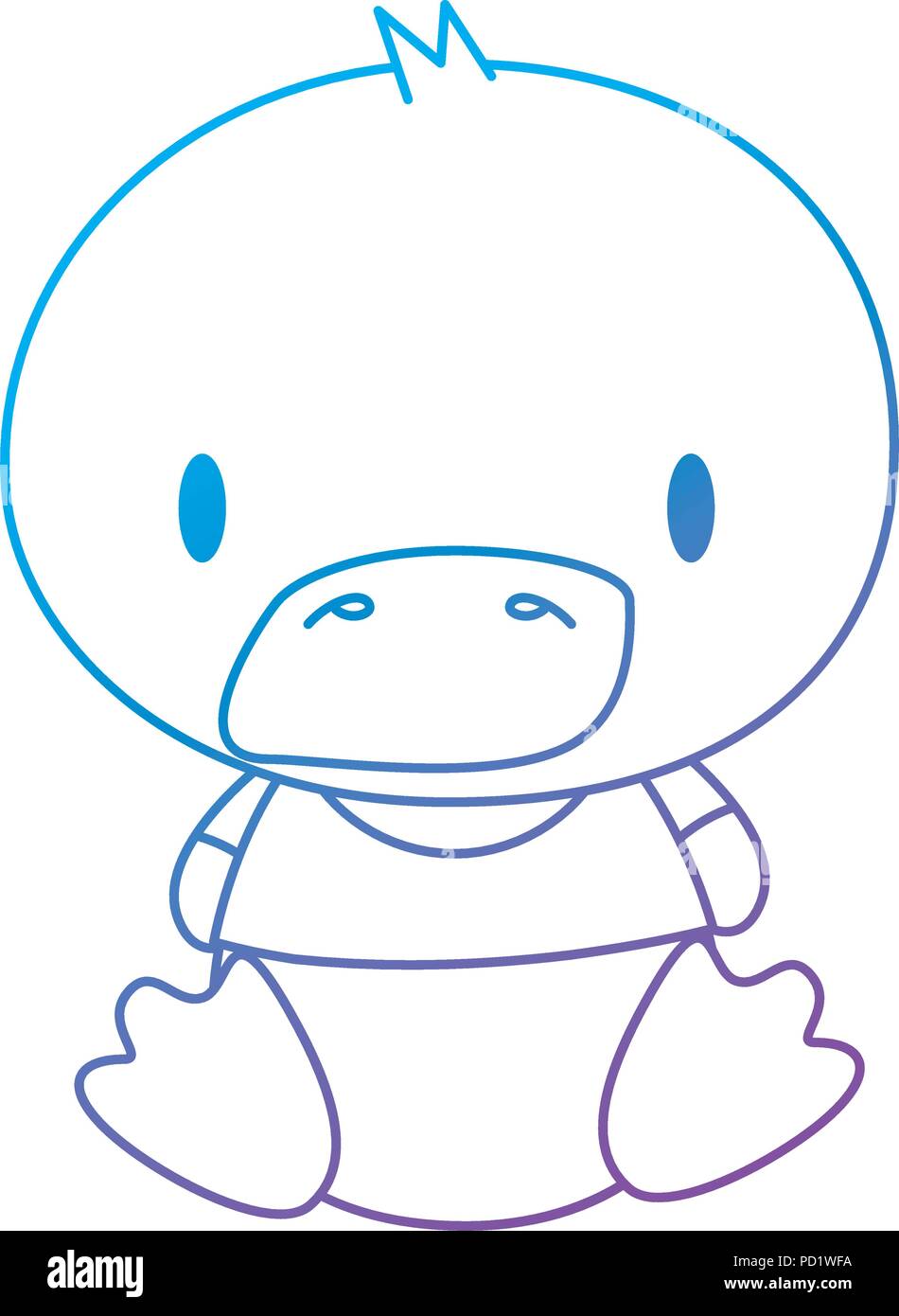 cute and adorable duck character Stock Vector Image & Art - Alamy