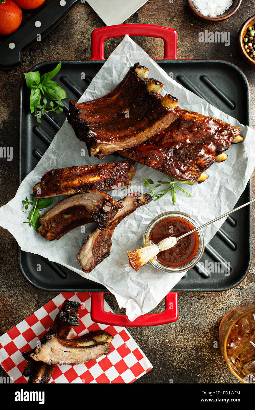 Charcoal grilled spareribs hi-res stock photography and images - Alamy