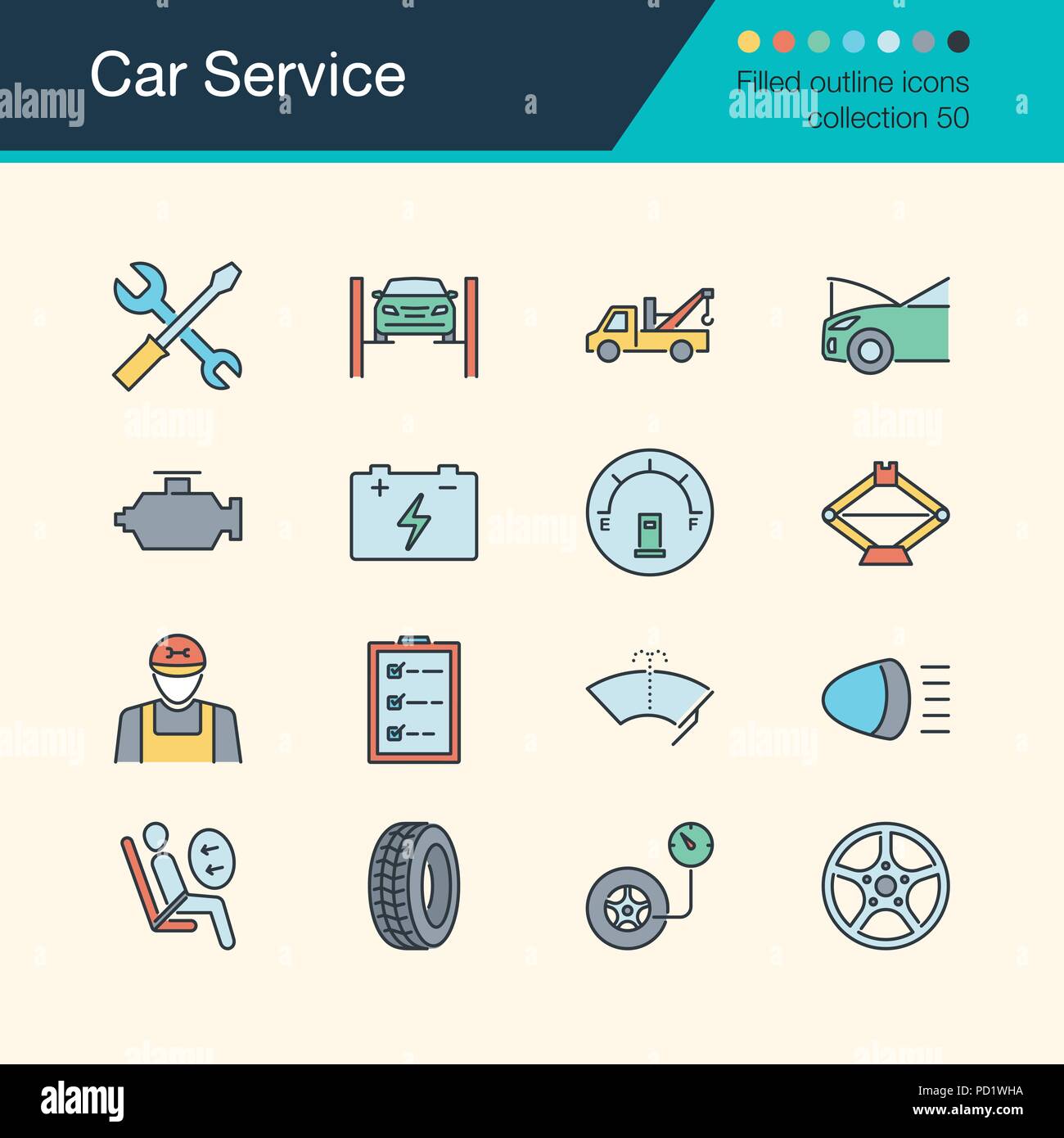 Service repair oil filled Stock Vector Images - Alamy