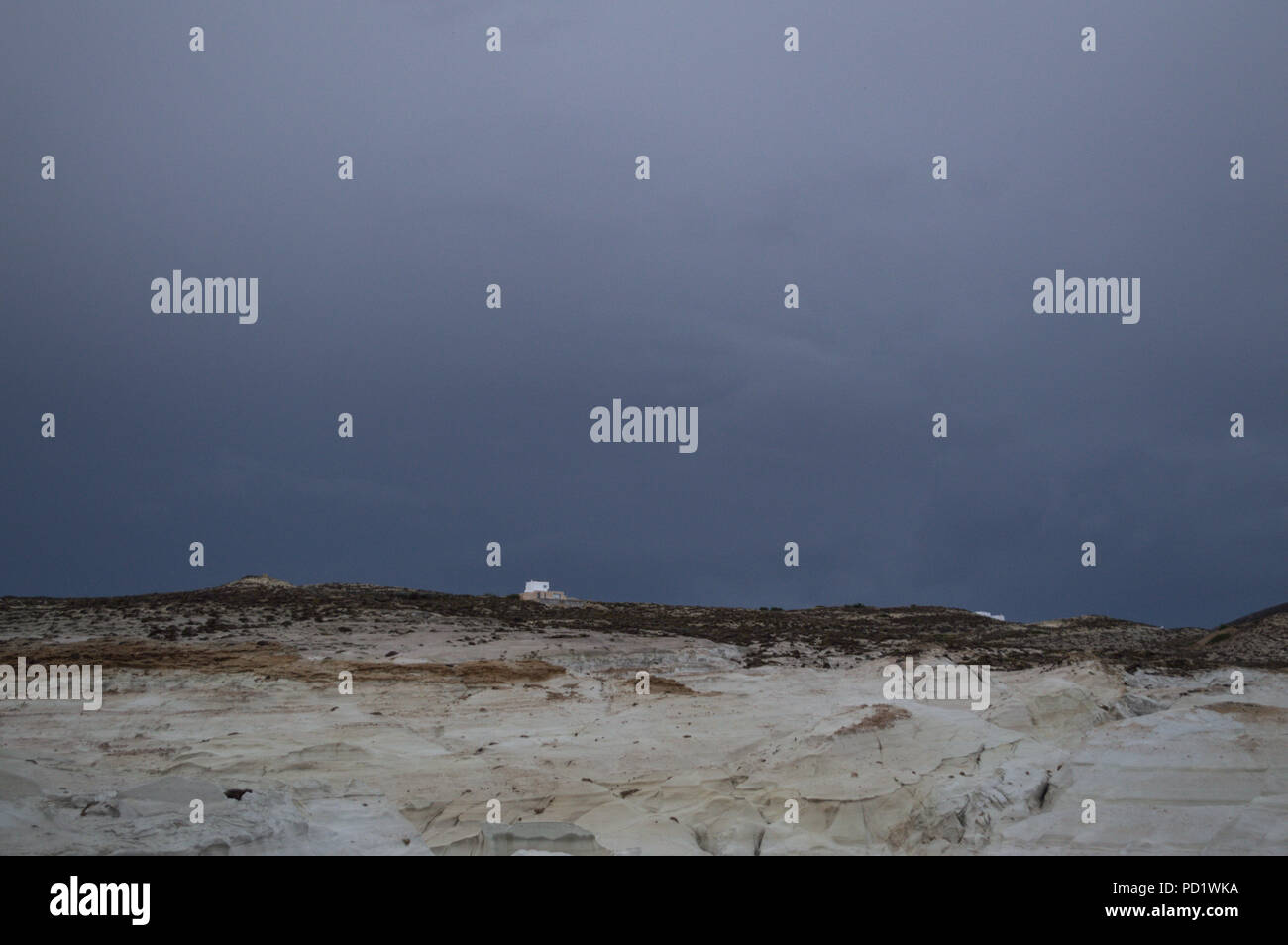 Volcanic Rock Cliffs at Sarakiniko Beach in Milos, Cyclades, Greece ...