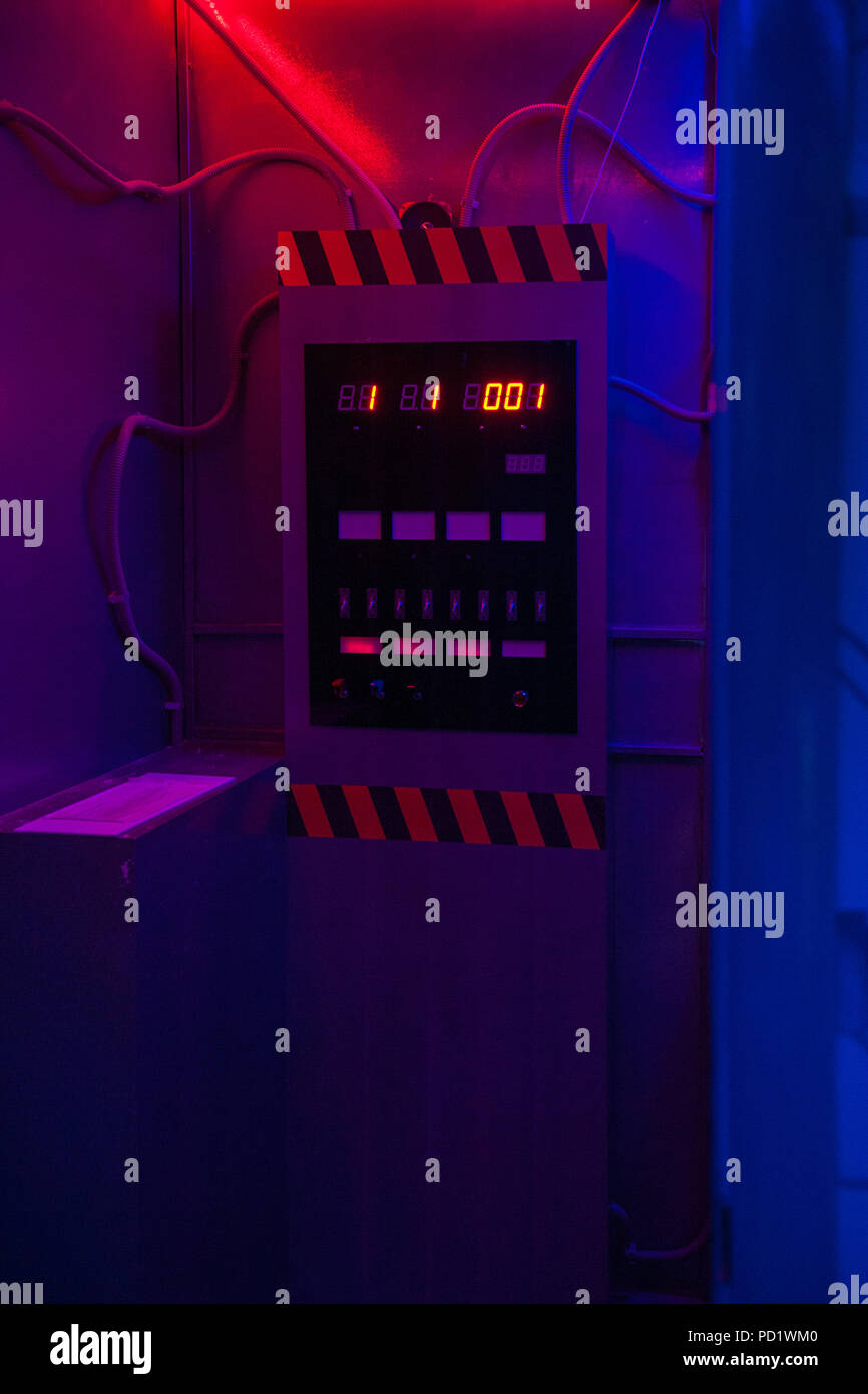 Neon clock dial hi-res stock photography and images - Alamy