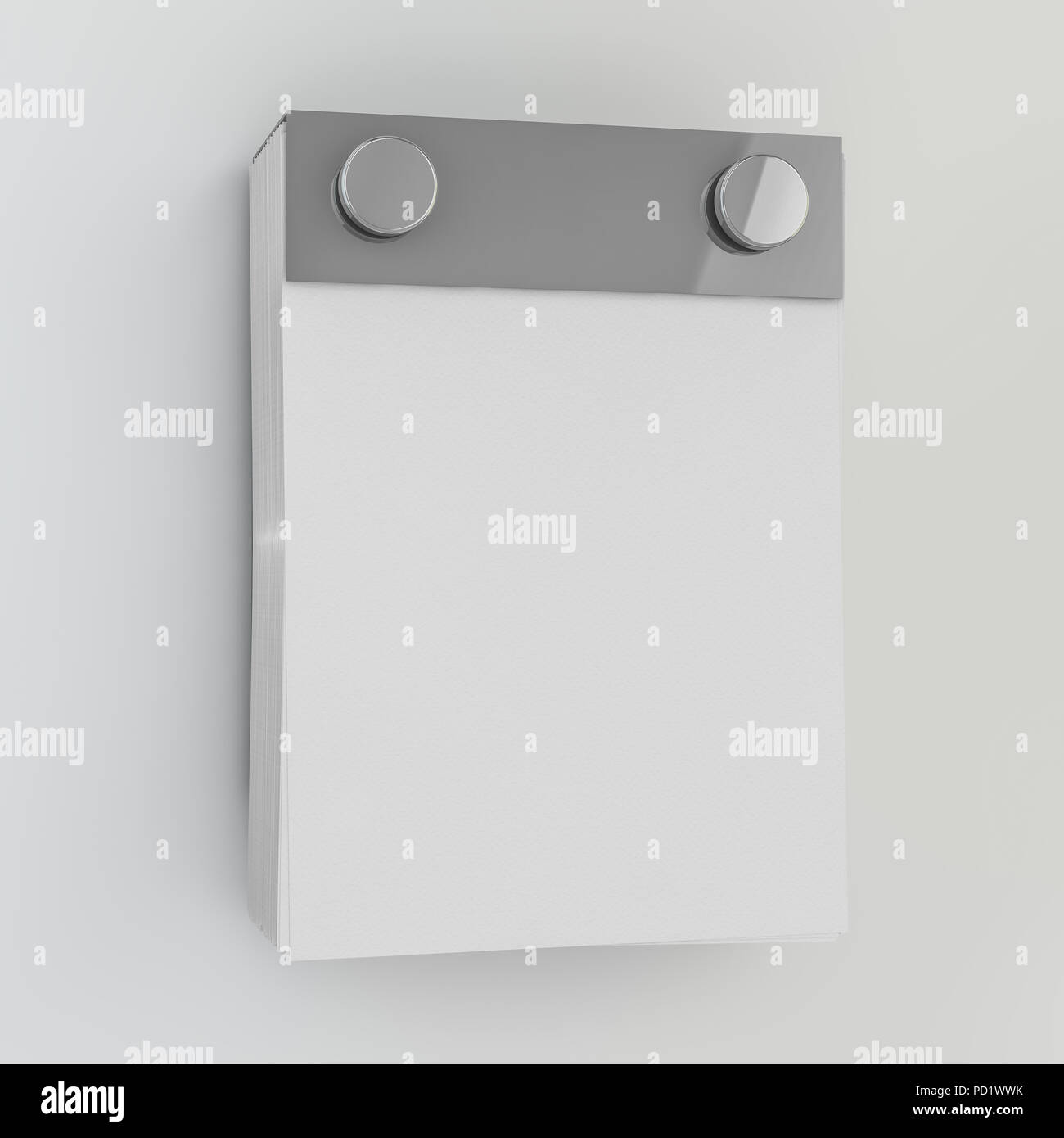 Calendar on a wall background. 3D rendering Stock Photo - Alamy