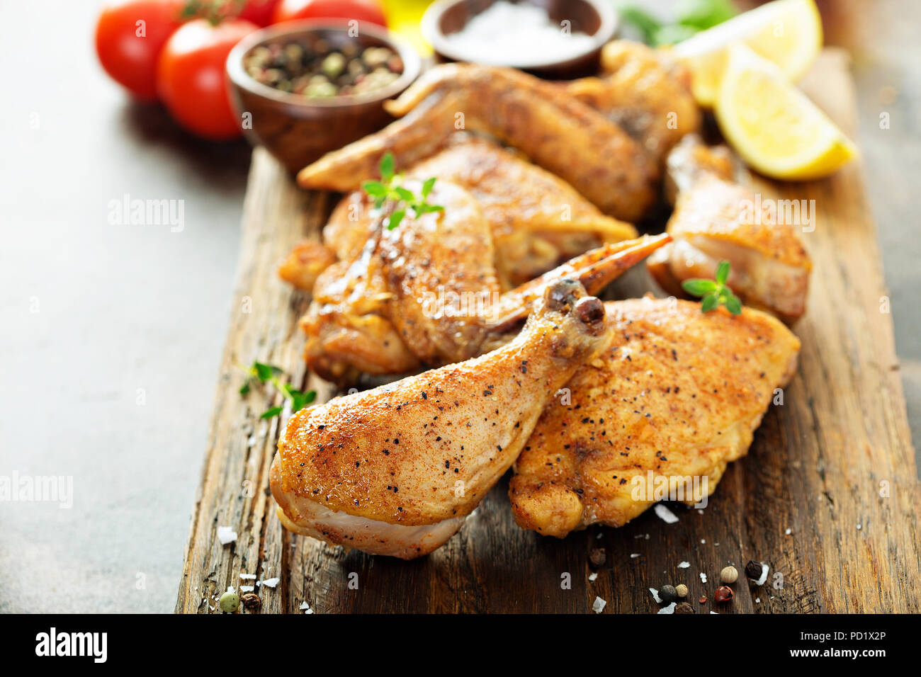 Chicken pieces hi-res stock photography and images - Alamy