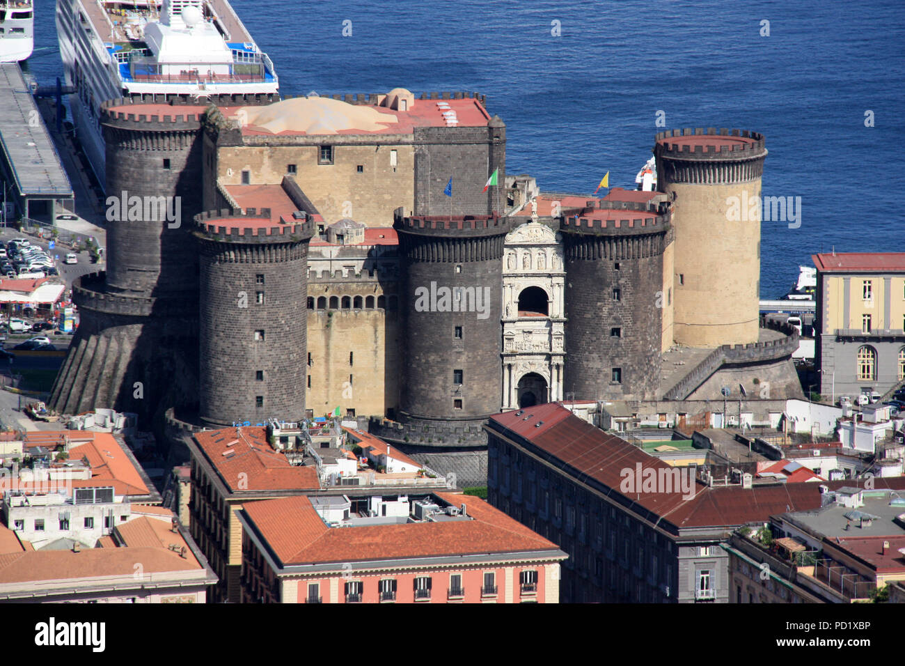 Aerial view of castel nuovo hi-res stock photography and images - Alamy