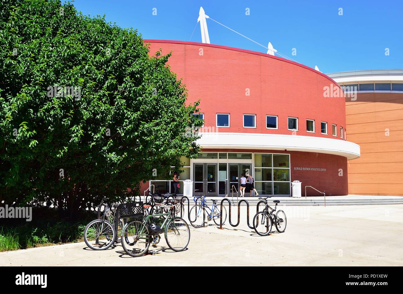 Chicago, Illinois, USA. The Gerald Ratner Athletics Center at the ...