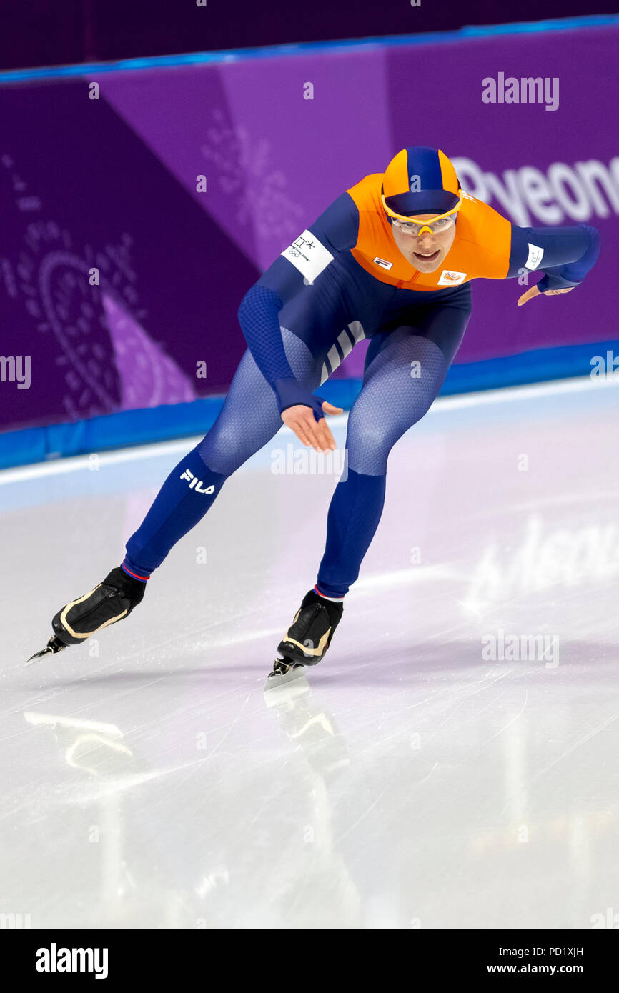 Marrit Leenstra (NED) competiting in the Speed Skating - Womens' 1500m ...