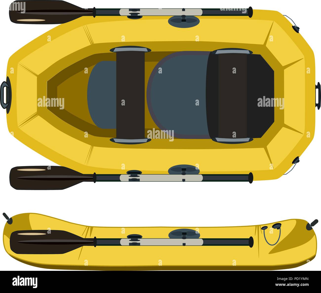 Rafting boat vector flat illustration Stock Vector Image & Art - Alamy