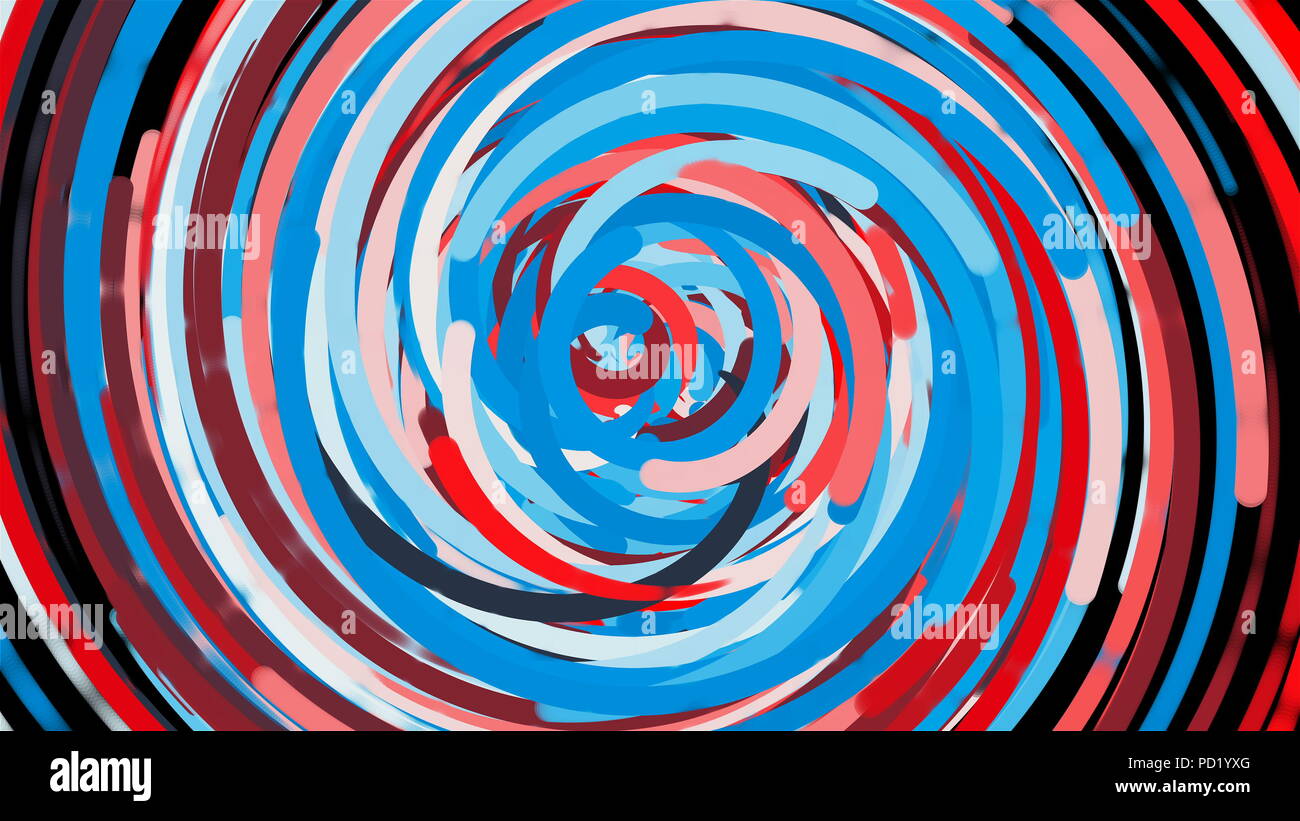 Bright colorful circle lines, cartoon style backdrop, computer ...