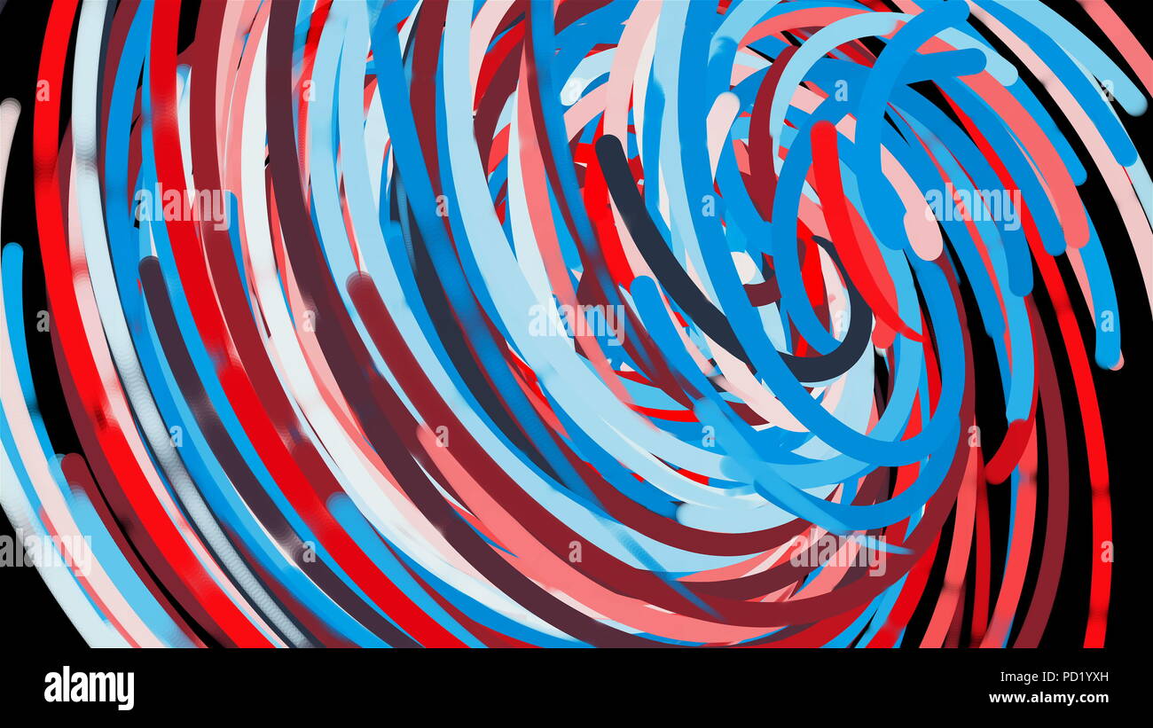 Bright colorful circle lines, cartoon style backdrop, computer ...