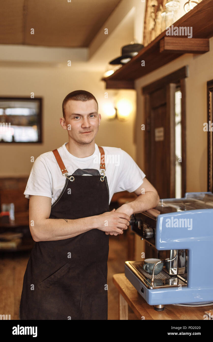 Handsome Man Leaning On Counter High Resolution Stock Photography and ...