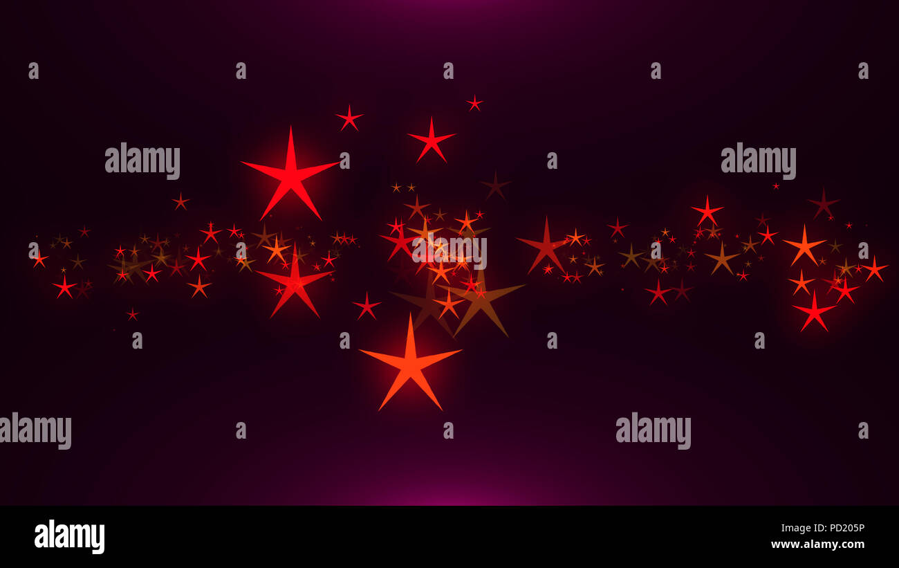 Many bright stars are in space, 3d rendering illustration, computer ...