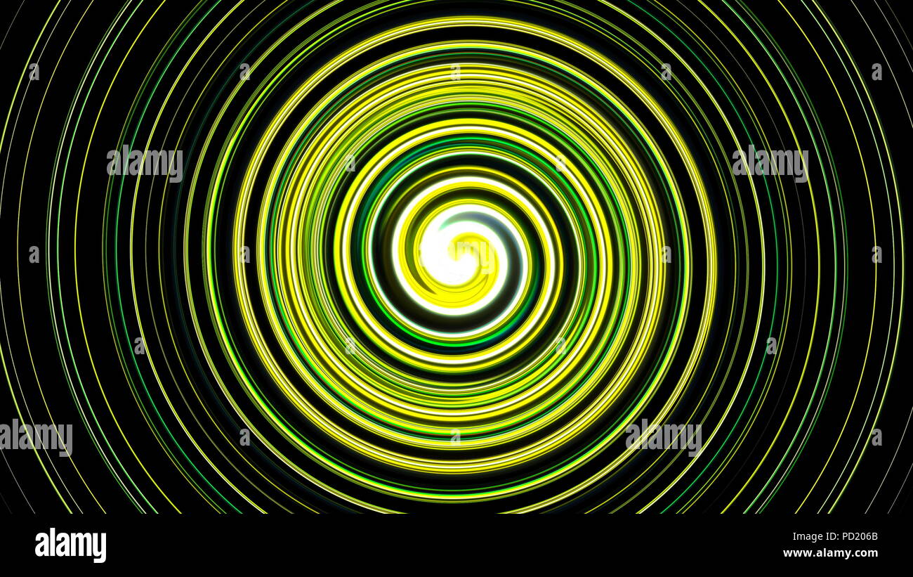 Abstract Spiral Rotating And Twisting Lines Computer Generated Background 3d Rendering