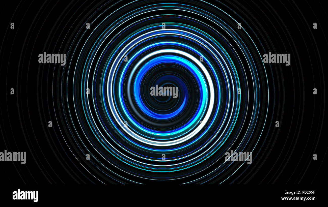 Abstract Spiral Rotating And Twisting Lines Computer Generated Background 3d Rendering