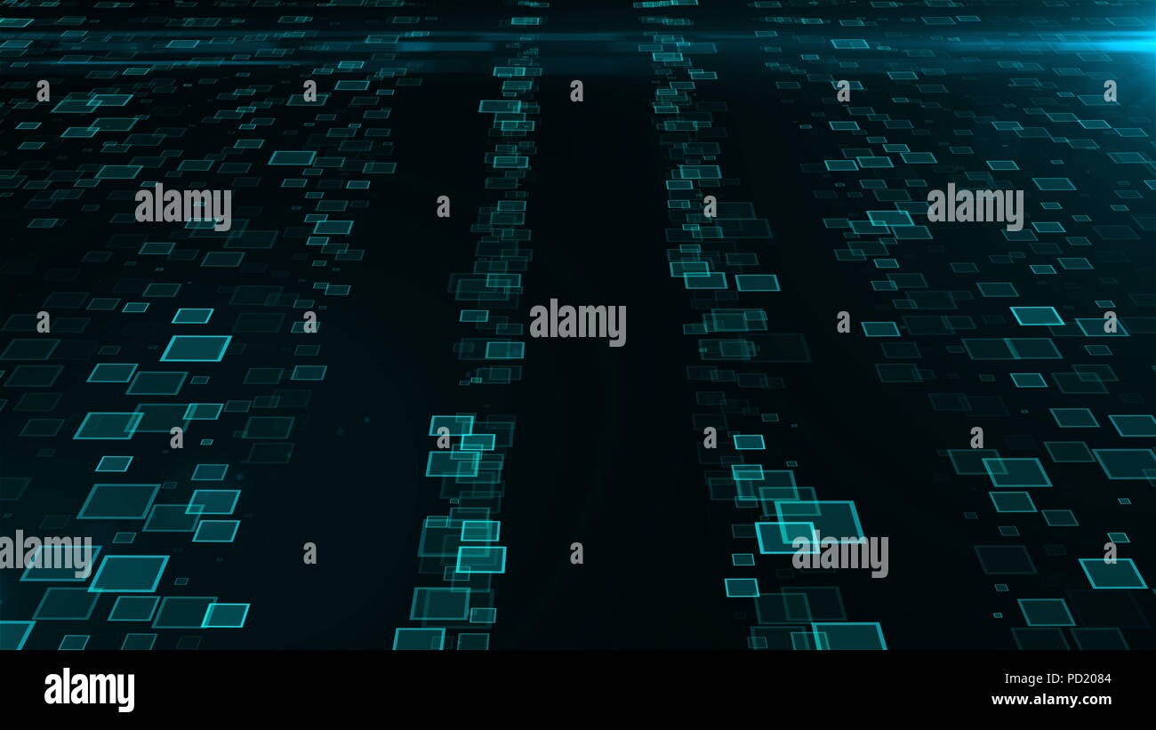 Many clusters of Artificial Intelligence, computer generated modern ...