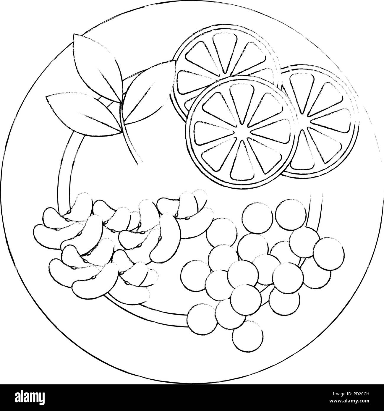 Fruit Salad Clip Art Black And White