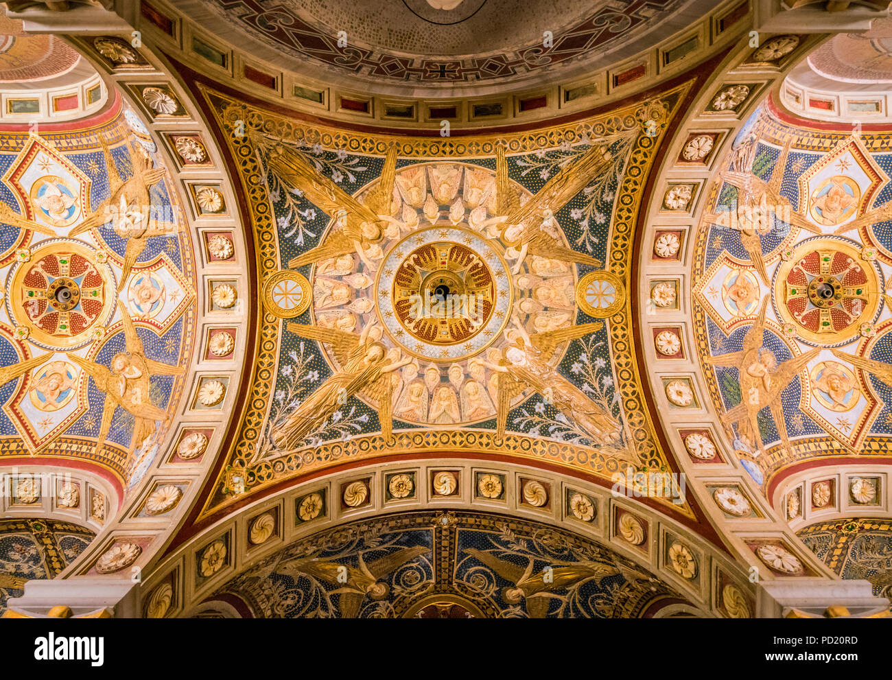 The crypt of Santa Cecilia in Trastevere Church in Rome, Italy Stock ...