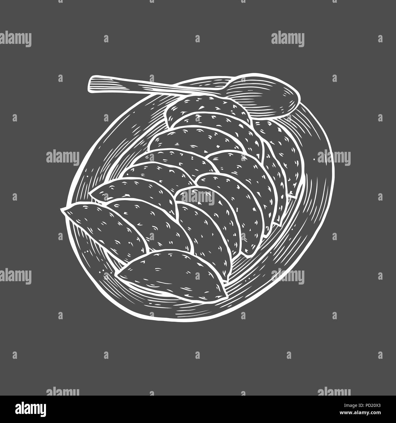 Plate homemade food sour Stock Vector Images - Alamy