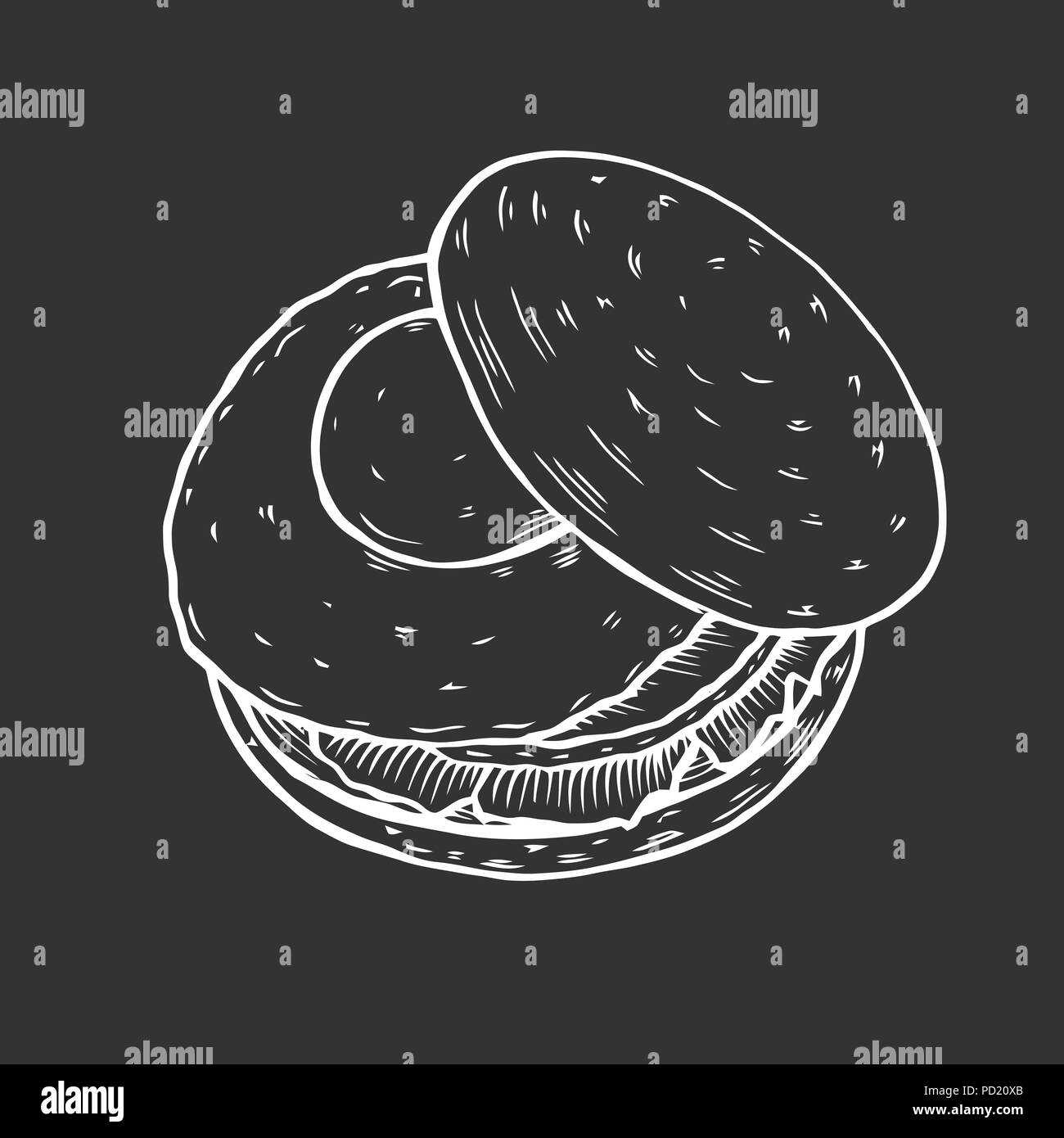 Fried breakfast fast food Black and White Stock Photos & Images - Alamy