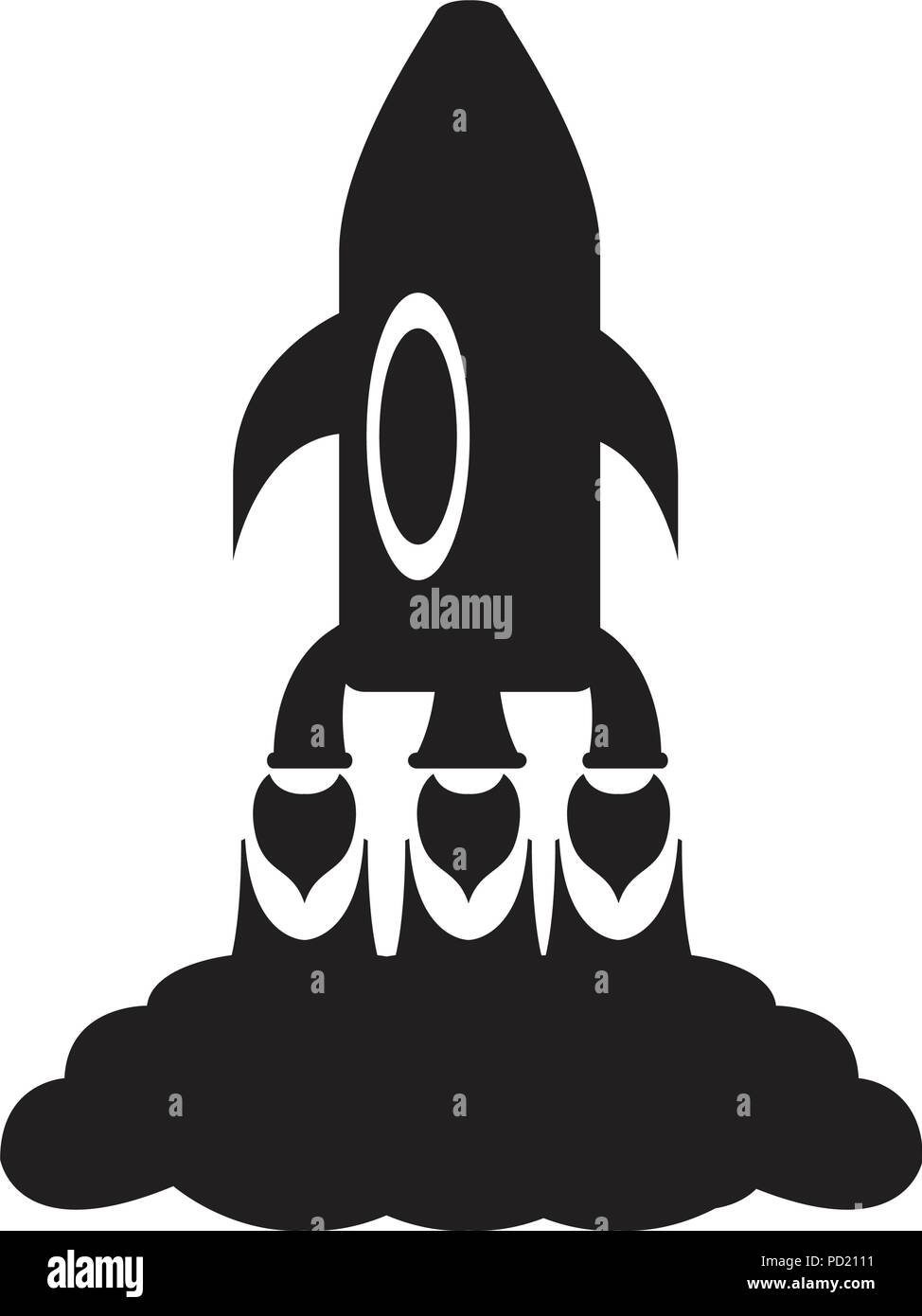 Isolated spaceship logo Stock Vector Images - Alamy