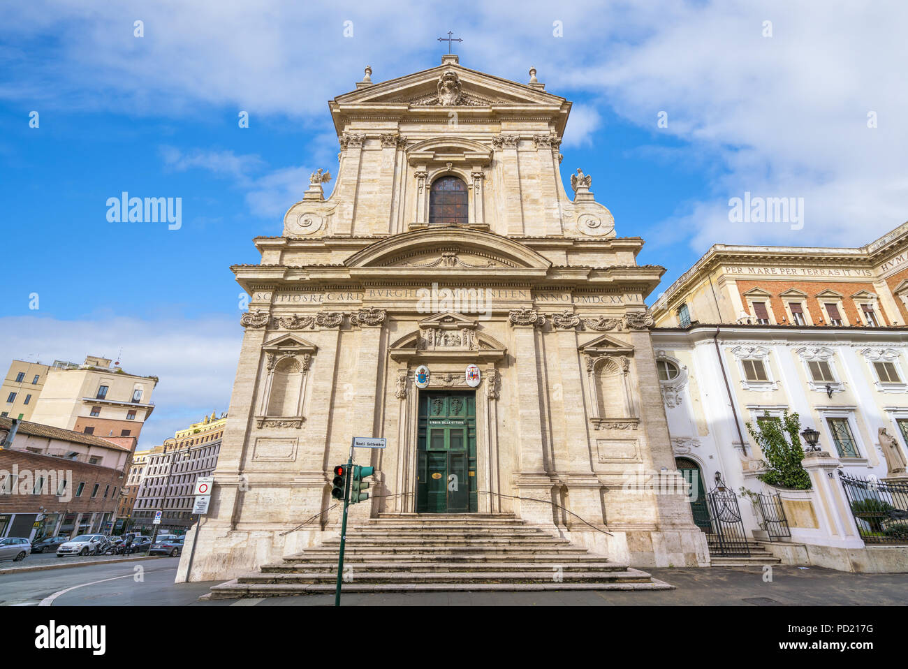 Santa Maria della Vittoria in Rome, Italy Stock Photo - Alamy
