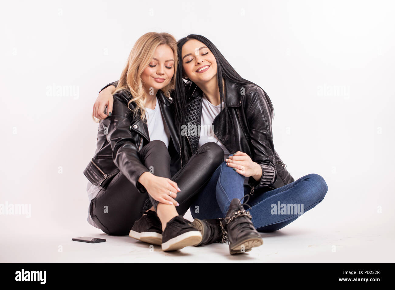 beautiful awesome girls hugging each other as they are best friends ...