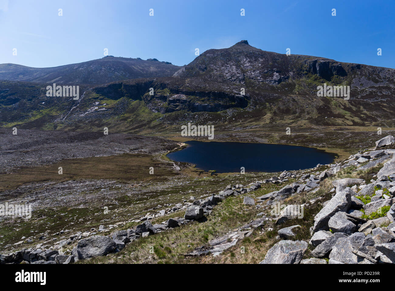 Slieve Binnian Mourne Mountains Stock Photos & Slieve Binnian Mourne ...